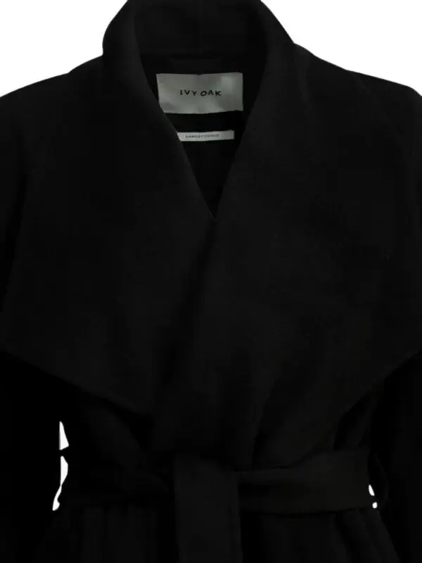 IVY OAK Belted Shawl-collar Coat