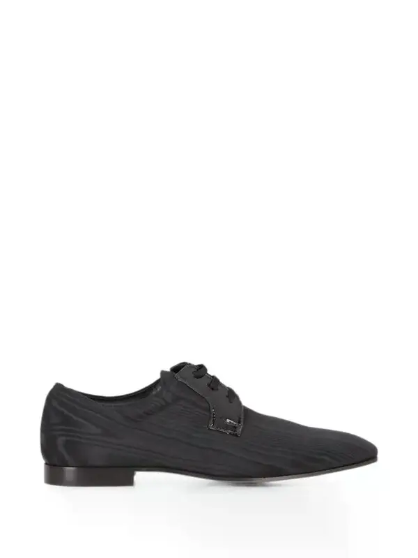 TOD'S Moiré Effect Patent Lace-up Oxford Shoes