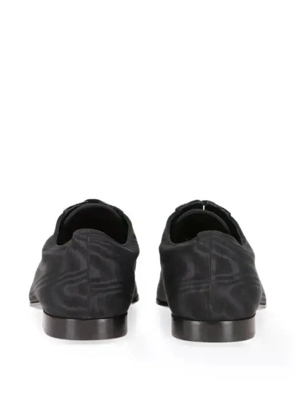 TOD'S Moiré Effect Patent Lace-up Oxford Shoes
