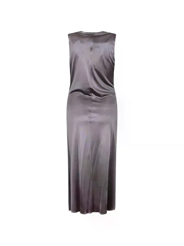 Pinko Sleeveless Gathered Midi Dress