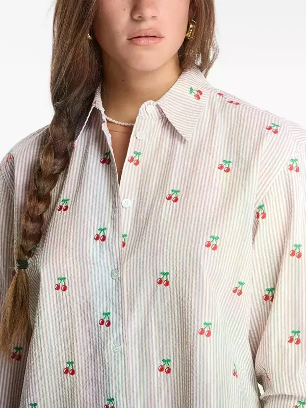 MC2 SAINT BARTH Embroidered Stripe Shirt