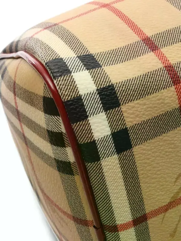 Burberry Haymarket Check Bowling Tote Bag