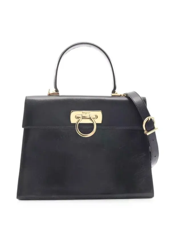 FERRAGAMO Gancini Flip-lock Tote Bag - Blue