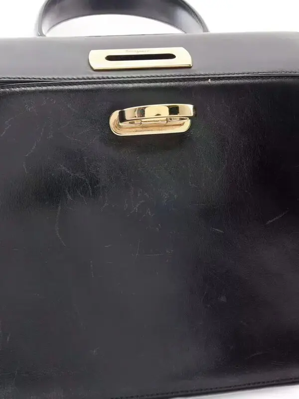 FERRAGAMO 2000s Gancini Flip-lock Tote Bag