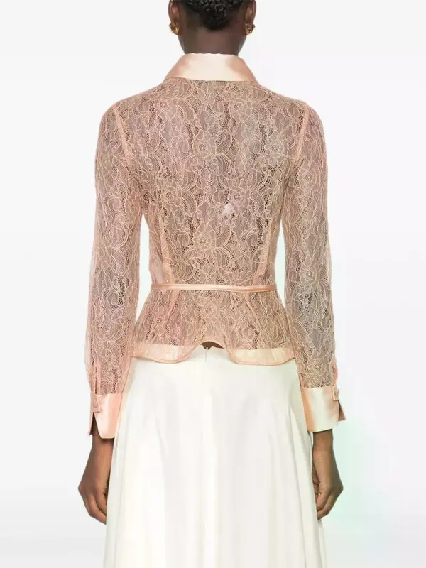 Elisabetta Franchi Lace Panel Shirt