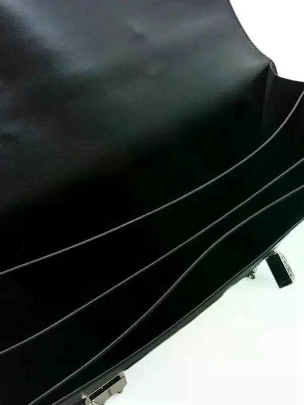 Hermès Box Calf Sac A Depeches 41 Business Bag - Black