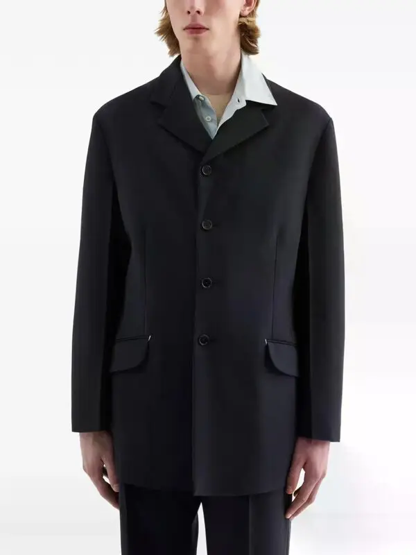 JIL SANDER Technical Crêpe Deconstructed Jacket