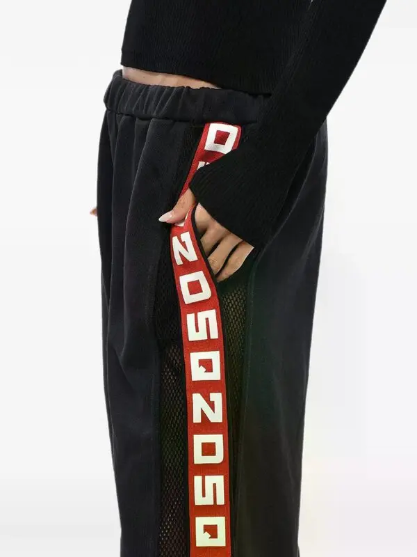 Dsquared2 Logo Band Mesh Insert Track Trousers