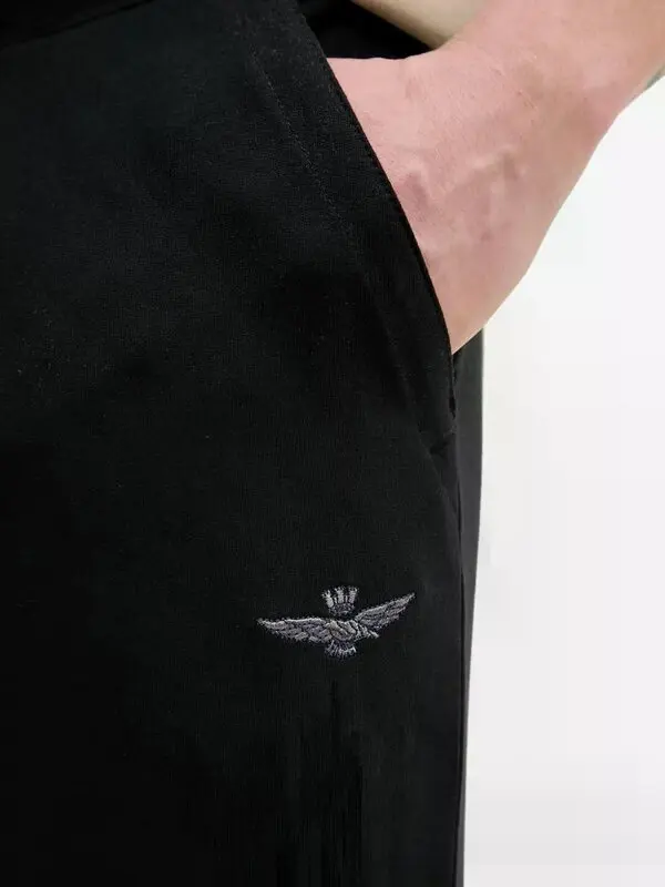 AERONAUTICA MILITARE Logo-embroidered Drawstring Track Pants