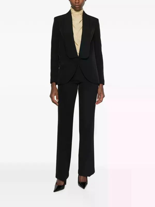 JE SUIS LE FLEUR Shawl Lapel Ruched Detail Suit