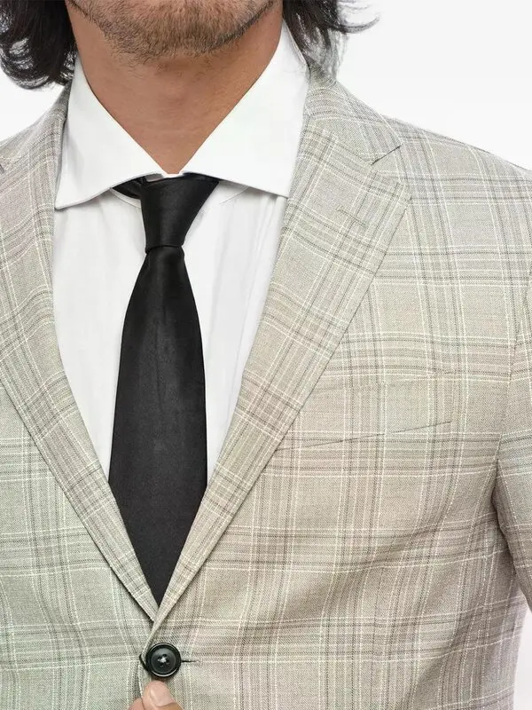 Corneliani District Check Single-breasted Blazer