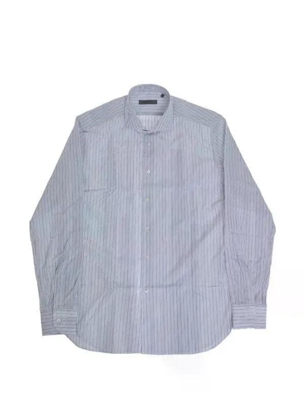 Corneliani French-collar Striped Shirt