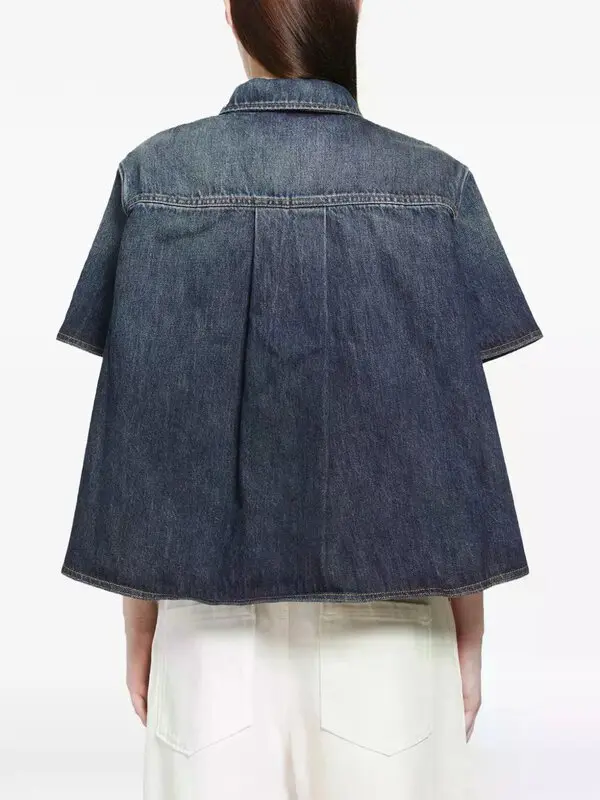 Loewe Short-sleeve Shirt With Embroidered Anagram Logo