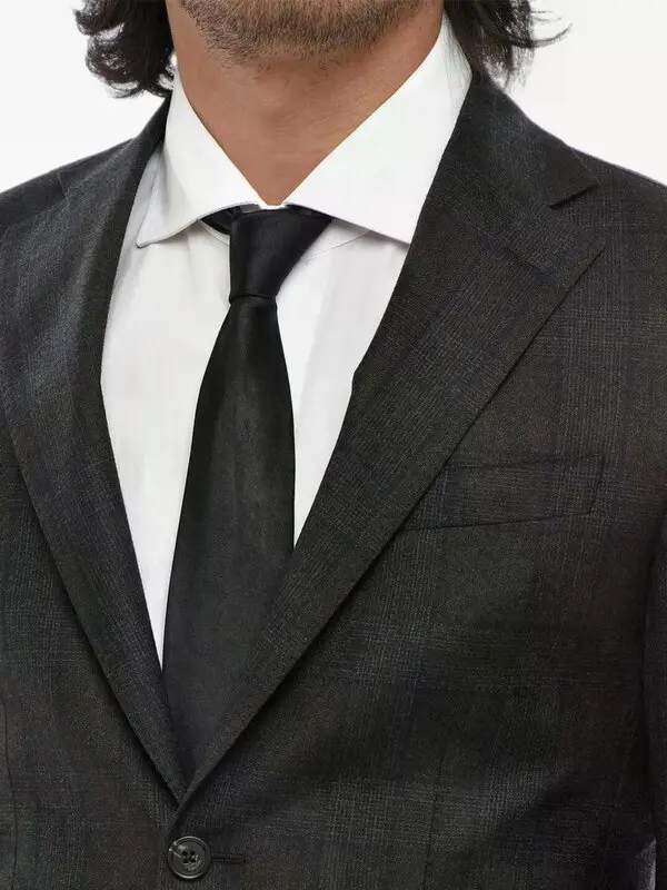 Corneliani Cc Collection Checked Single-breasted Blazer