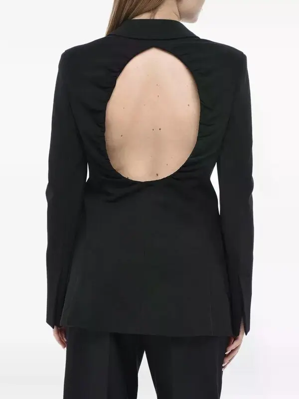 Max Mara Backless Single-breasted Blazer
