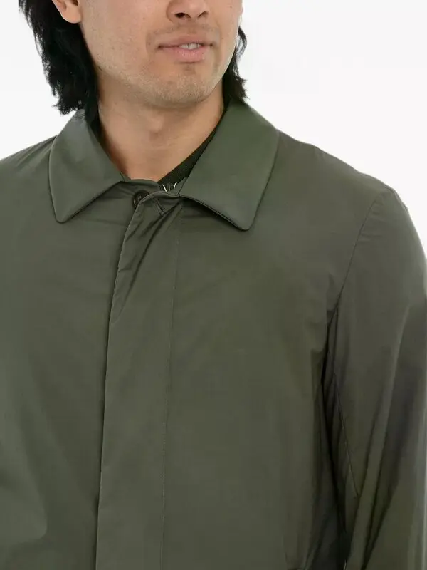 Woolrich Single-breasted Concealed Closure Coat