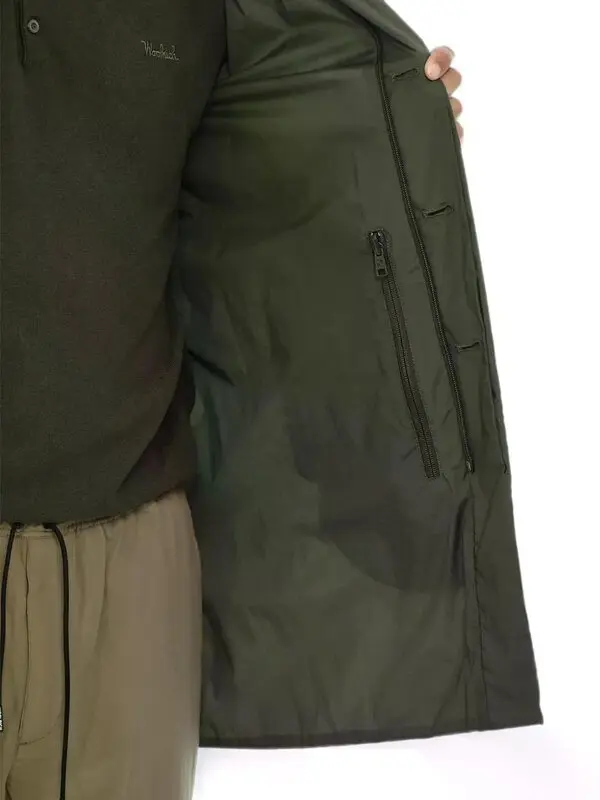 Woolrich Single-breasted Concealed Closure Coat