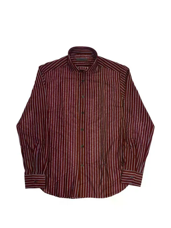 Corneliani Striped French-collar Shirt