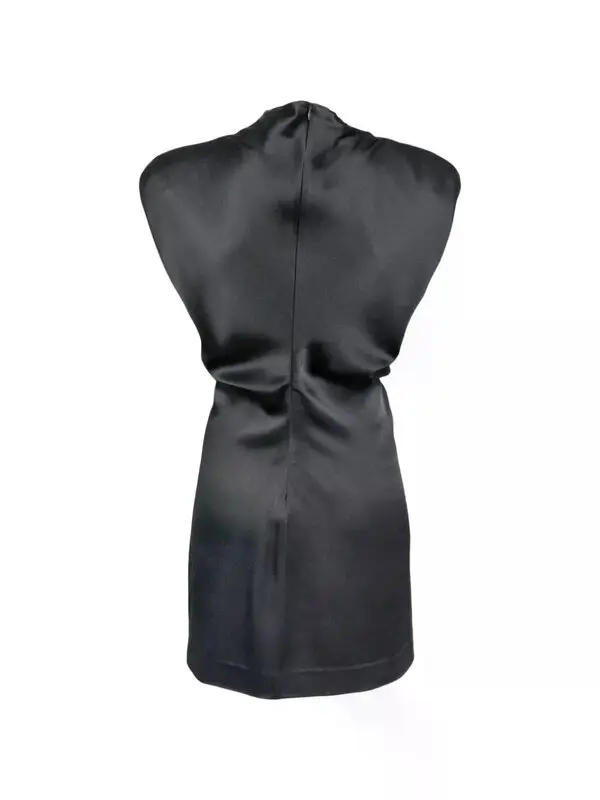 Federica Tosi Ruched Mock Neck Mini Dress