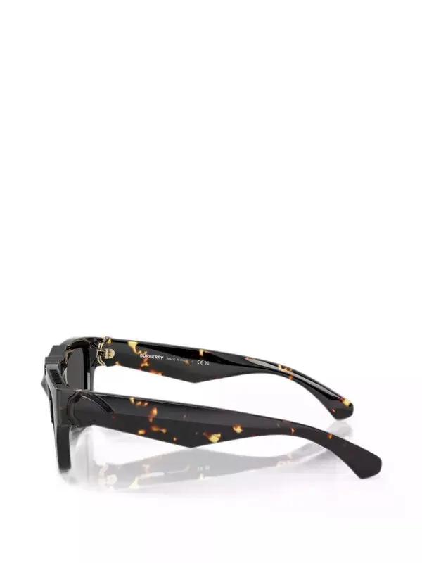 Burberry Tortoiseshell-effect Rectangle-frame Sunglasses