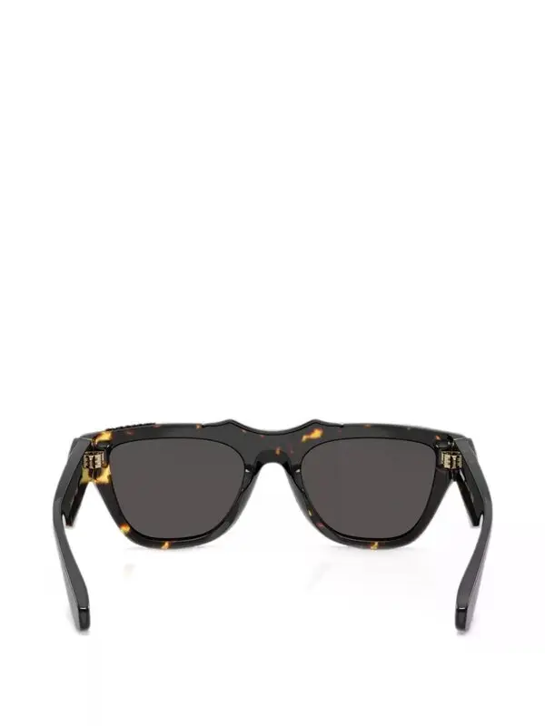 Burberry Tortoiseshell-effect Rectangle-frame Sunglasses