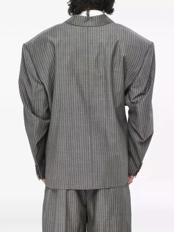 HED MAYNER Pinstriped Double-breasted Jacket