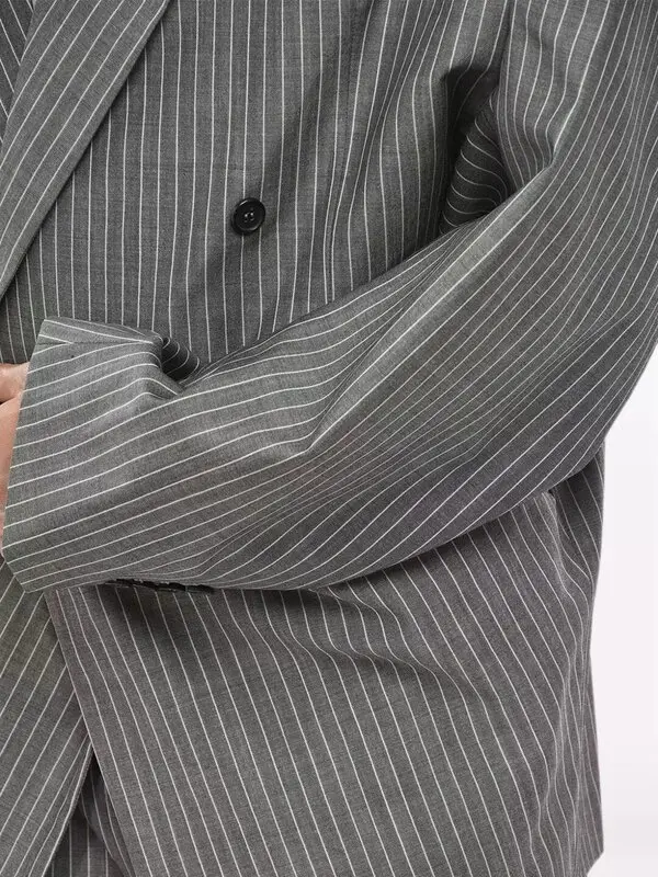 HED MAYNER Pinstriped Double-breasted Jacket