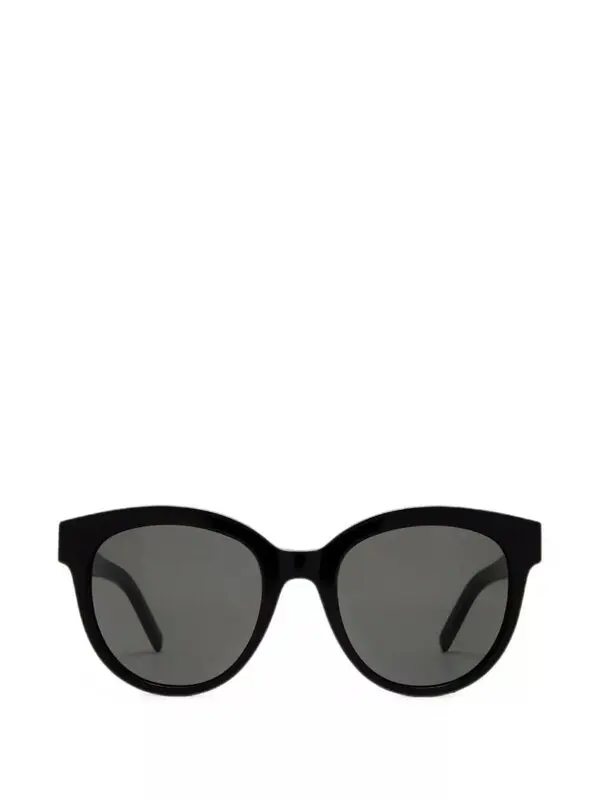 Saint Laurent Logo Detail Sunglasses - Black