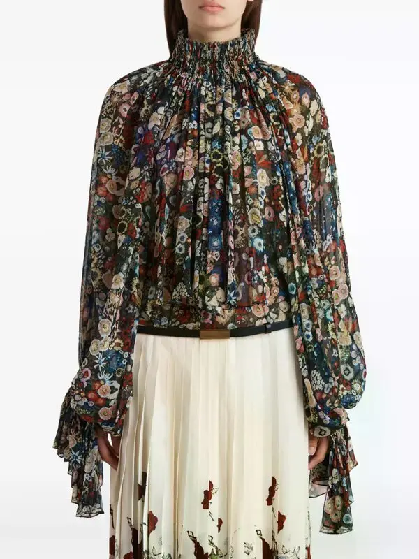 Khaite Durer Top In Multi Floral