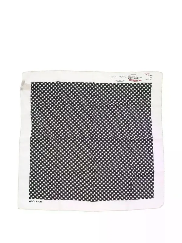 Woolrich Checked Silk Scarf