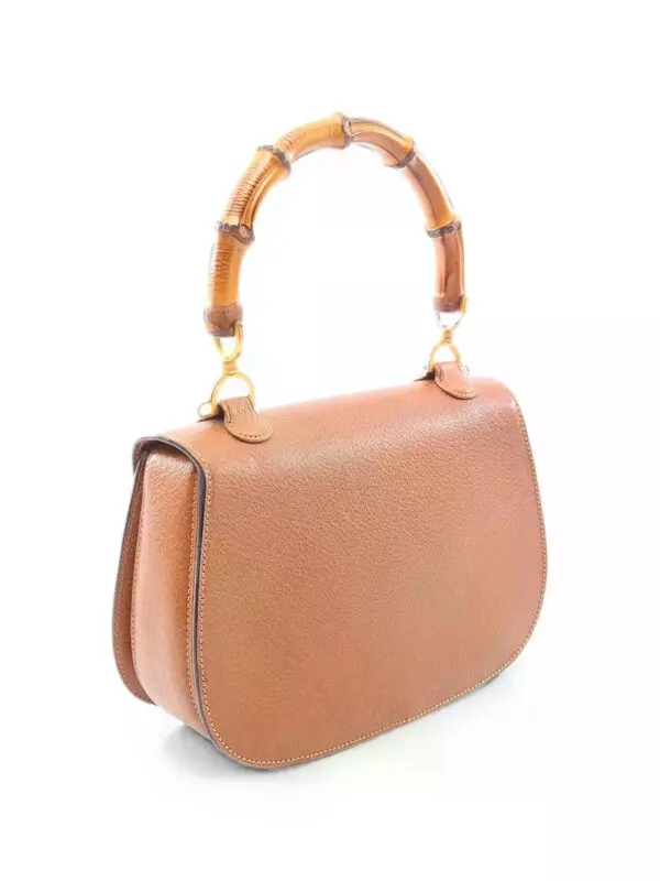 Gucci 2010s Bamboo Leather Tote Bag