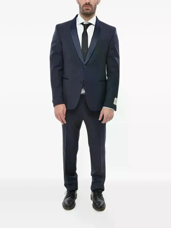 Corneliani Satin-lapel Three-piece Suit