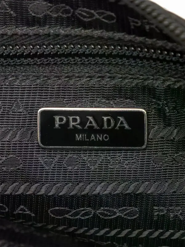 Prada Tessuto Robot Pins Wristlet Pouch