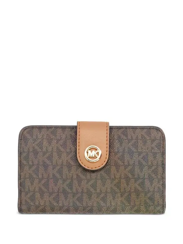 Michael Kors Medium Monogram-print Logo-plaque Wallet