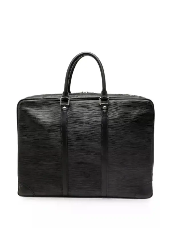 LOUIS VUITTON Epi Porte Documents Voyage Business Bag - Black