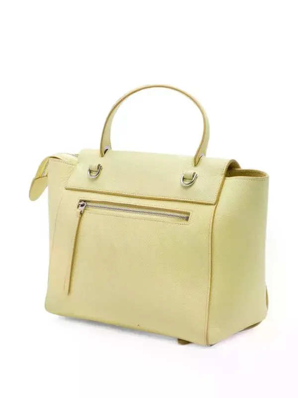Celine Micro Grained Calfskin Belt Bag Satchel - Yellow