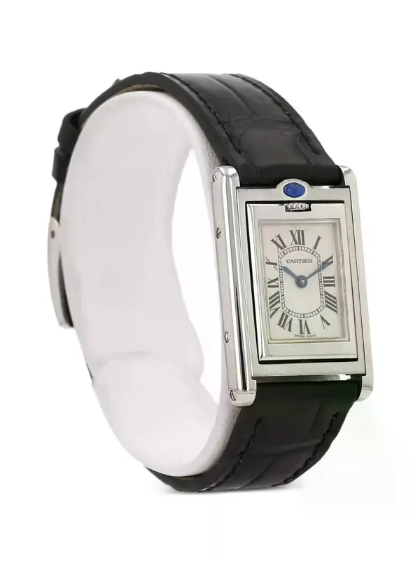 Cartier 1990 Tank Basculante 22mm Watch - Neutrals