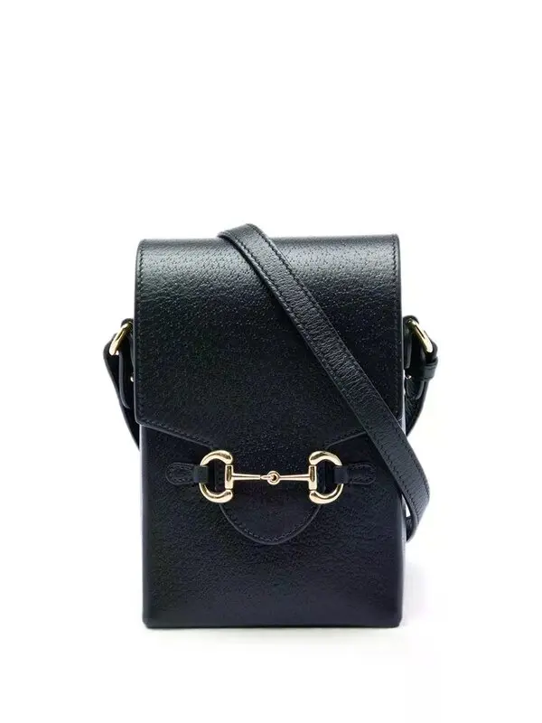 Gucci 1955 Mini Leather Horsebit Crossbody Bag - Black