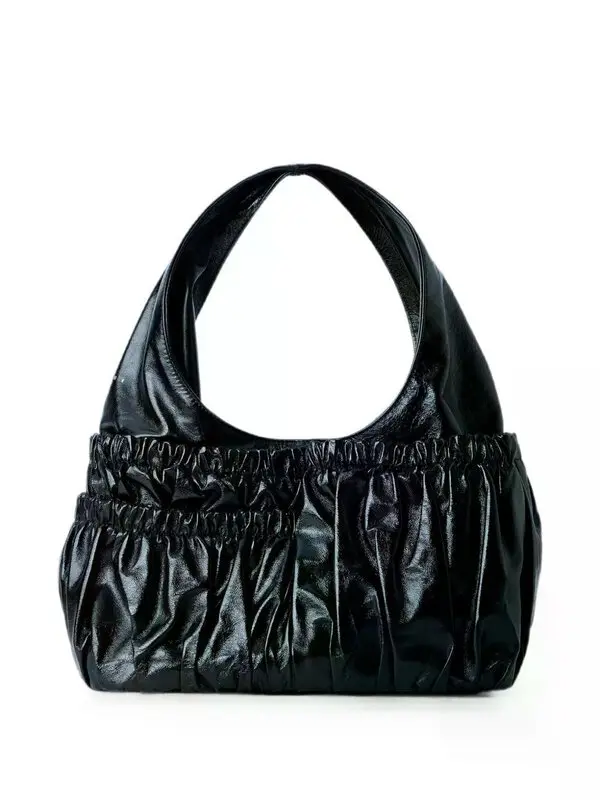 Marni Gathered Leather Tote Bag