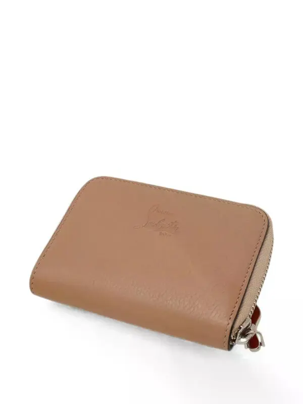 CHRISTIAN LOUBOUTIN 2010-2026 Studded Leather Panettone Coin Pouch - Brown