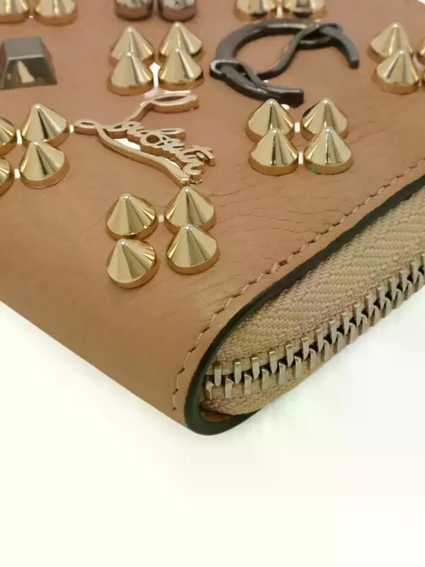 CHRISTIAN LOUBOUTIN 2010-2026 Studded Leather Panettone Coin Pouch