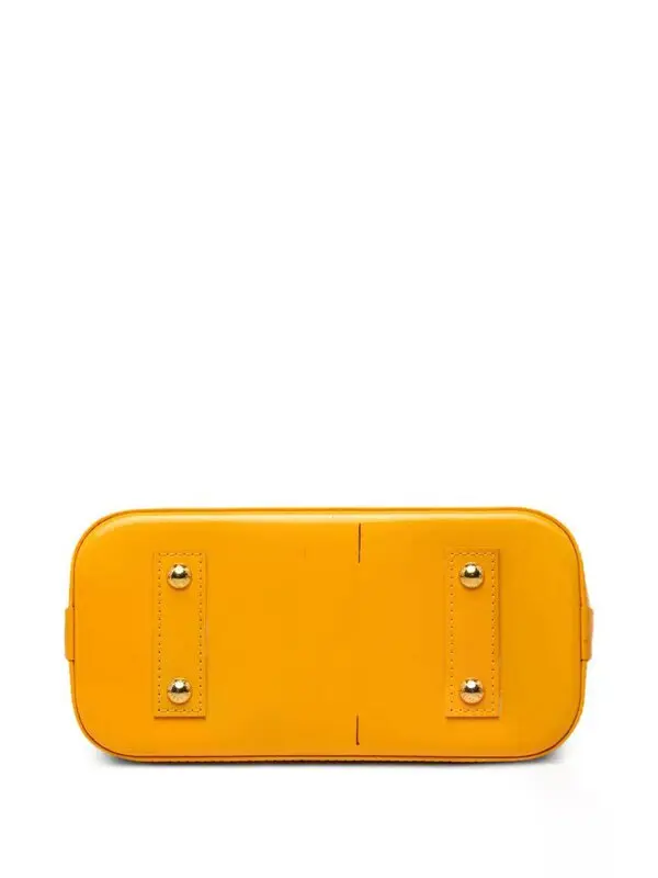 LOUIS VUITTON Monogram Vernis Alma Bb Satchel - Yellow