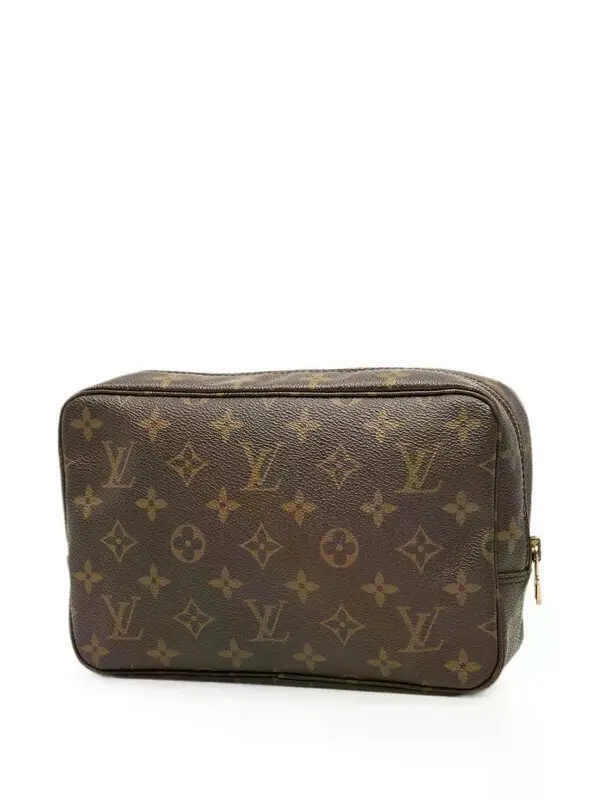 LOUIS VUITTON 1988 Monogram Trousse Toilette 23 Clutch Bag - Brown