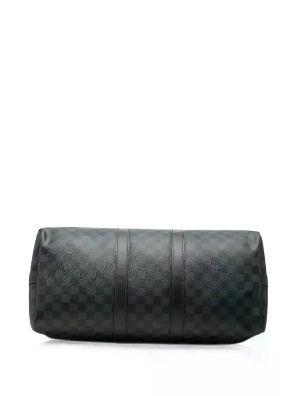 LOUIS VUITTON Damier Graphite Keepall Bandouliere 45 Travel Bag - Black