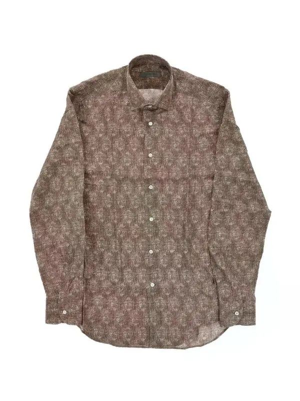 Corneliani French-collar Silk Shirt