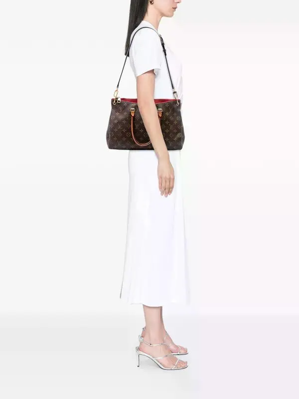 LOUIS VUITTON Monogram Canvas Pallas Mm Satchel - Brown