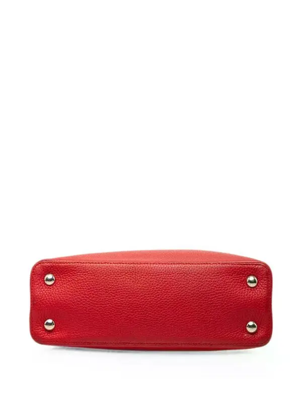 LOUIS VUITTON 2016 Taurillon Capucines Mm Satchel