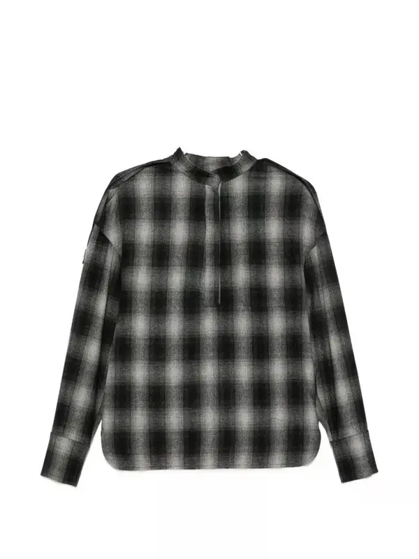 IRO PARIS Natte Checked Top