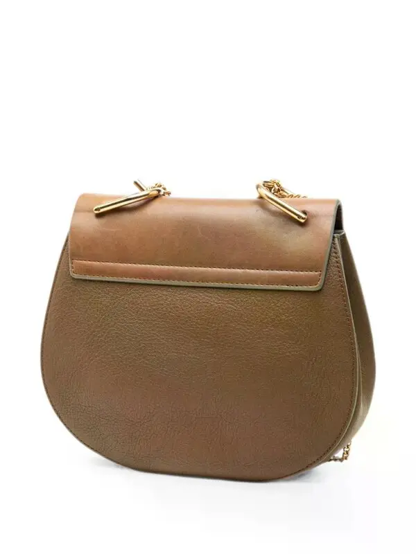 Chloé Drew Small Leather Crossbody Bag - Brown