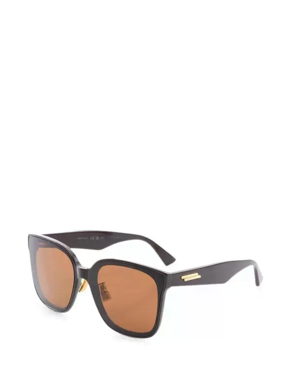 Bottega Veneta Square Frame Sunglasses - Brown